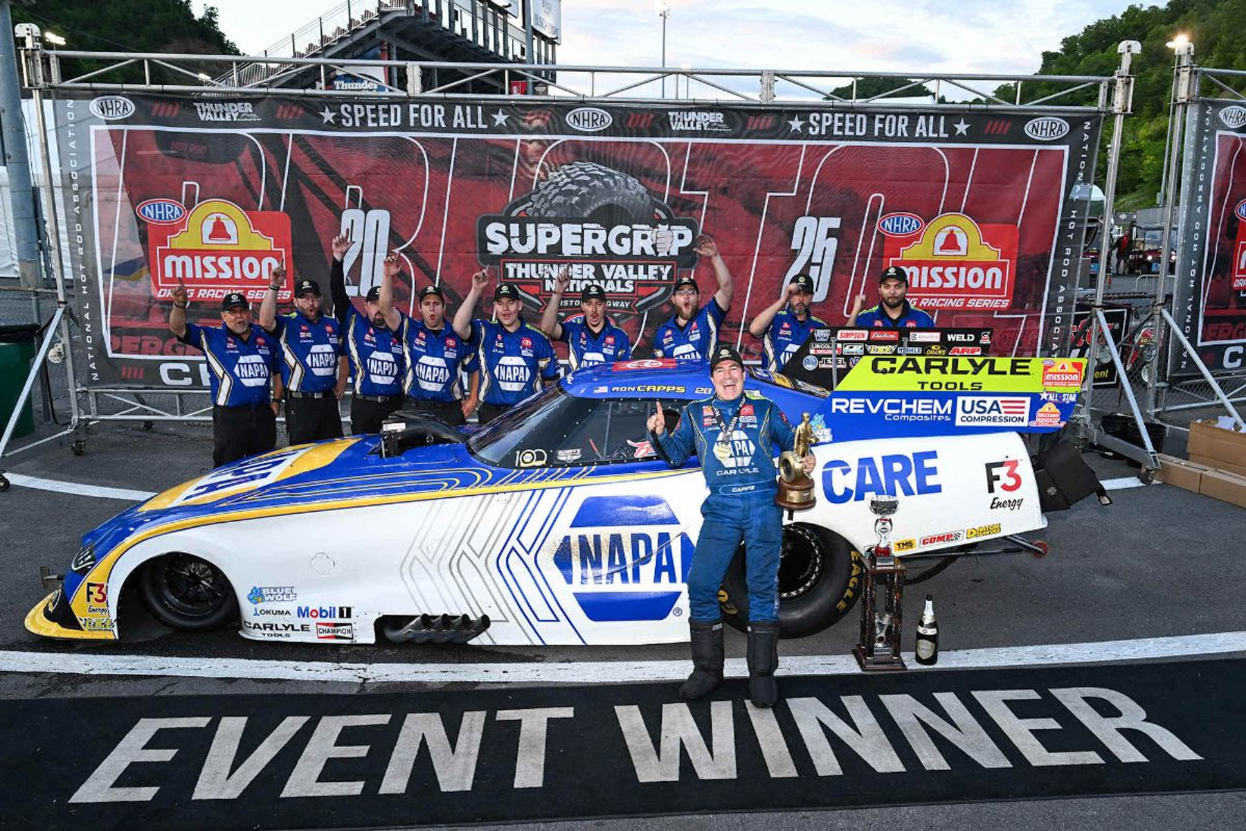 Ron Capps Celebrated as Thunder Valley Legend